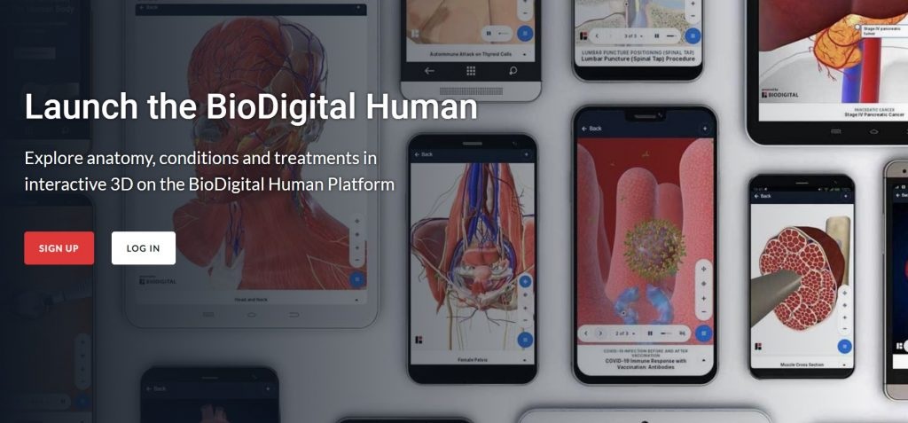 BioDigital解剖学数据库-图书馆